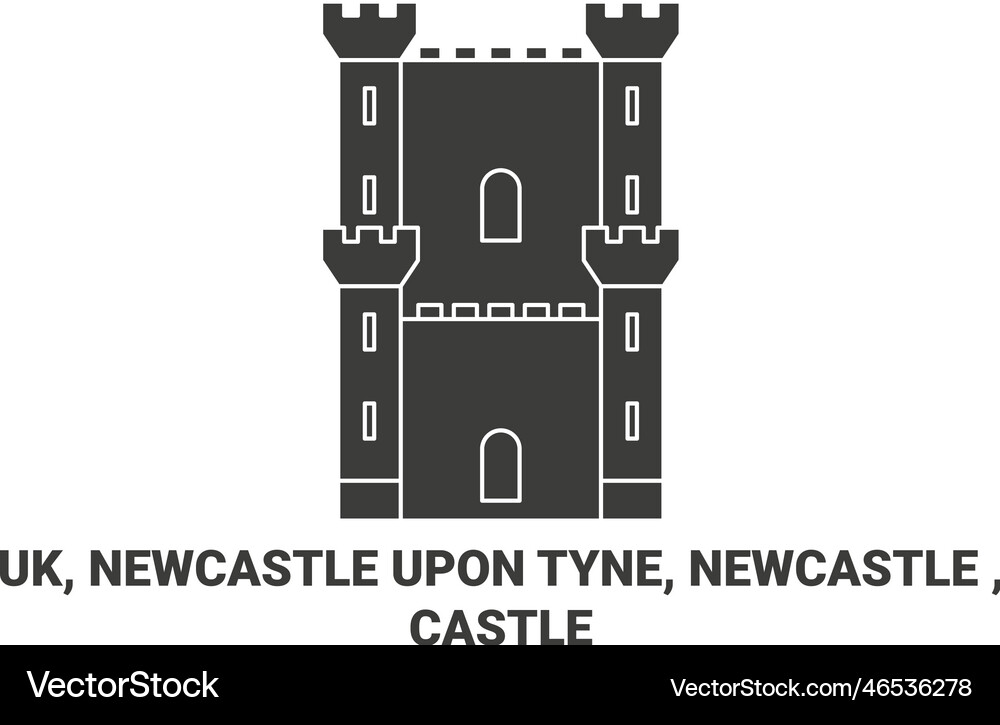 England newcastle upon tyne castle Royalty Free Vector Image