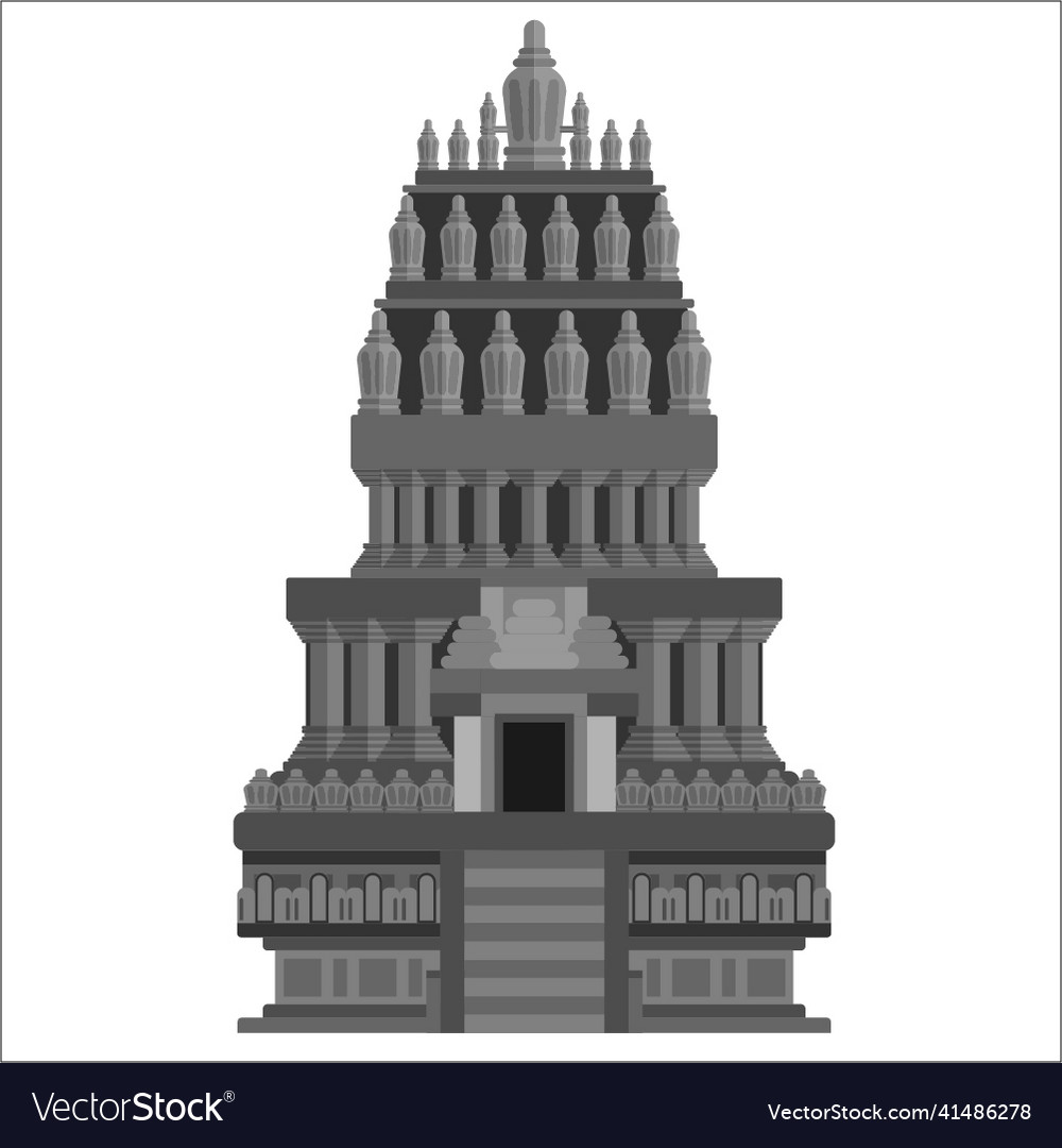 Prambanan tample Royalty Free Vector Image - VectorStock