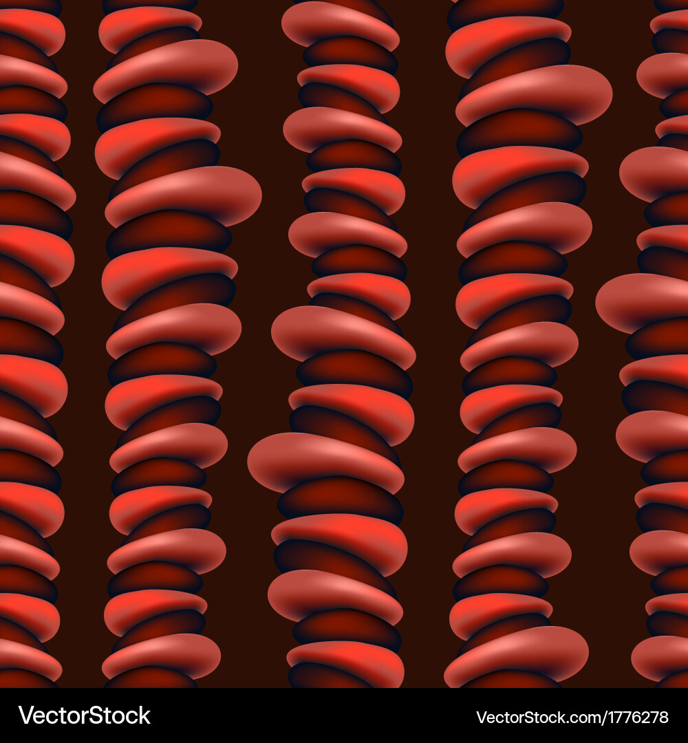 Seamless background colorful red smooth stones Vector Image