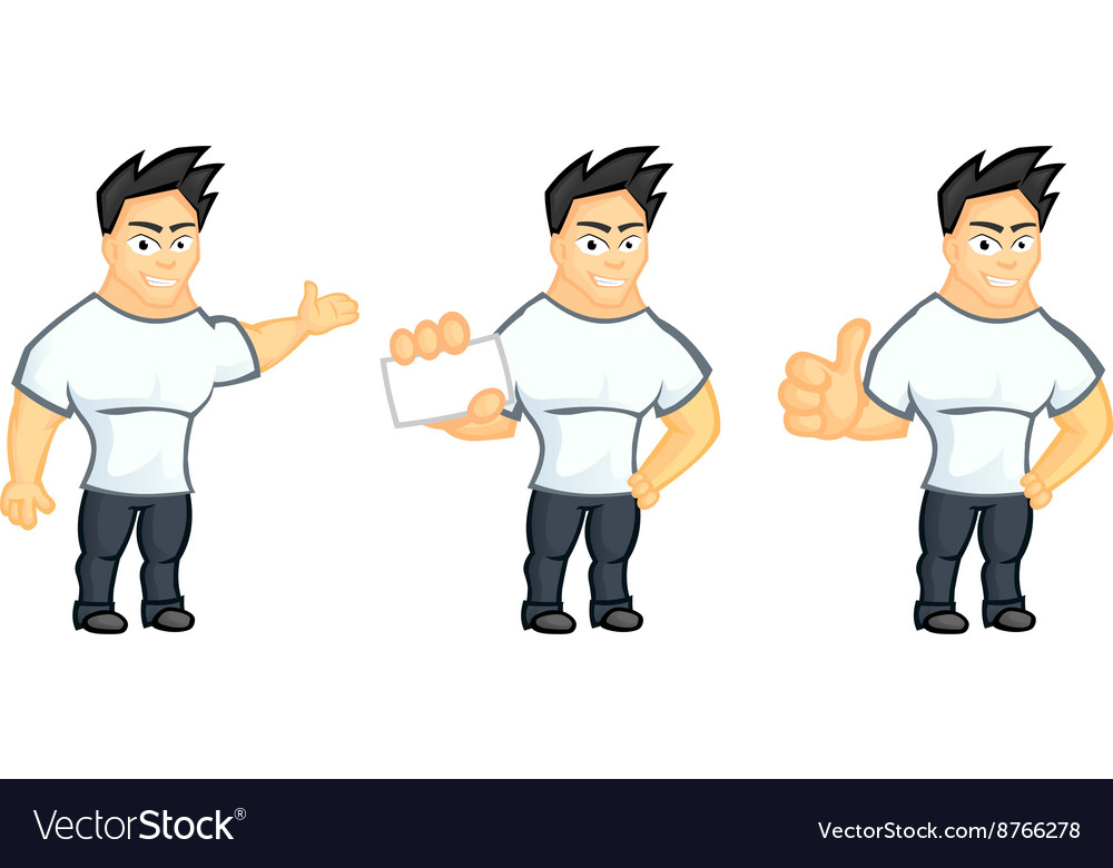 Simple guy Royalty Free Vector Image - VectorStock