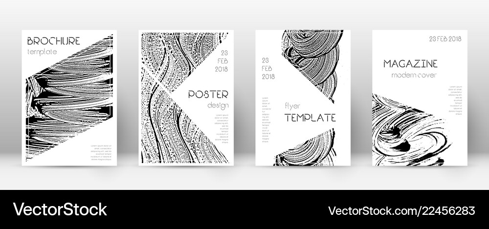 Cover page design template triangle brochure layo Vector Image