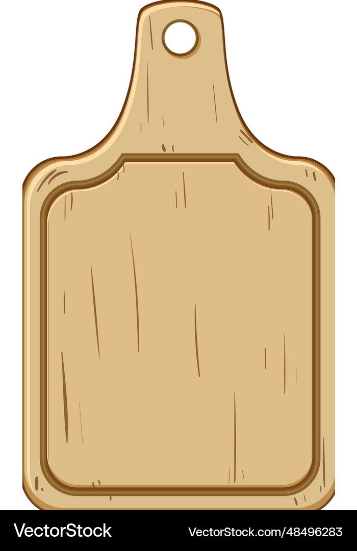 Food chopping board cartoon Royalty Free Vector Image