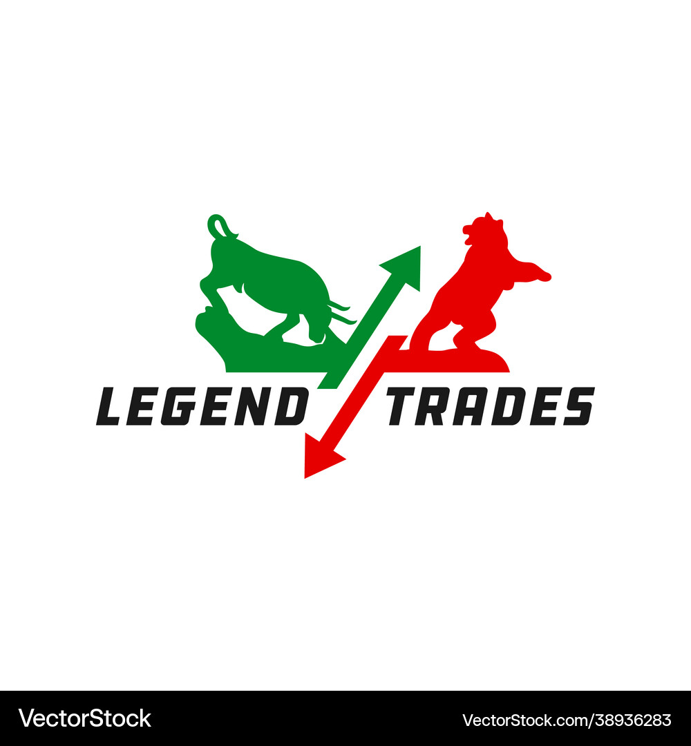 Online trading business logo Royalty Free Vector Image