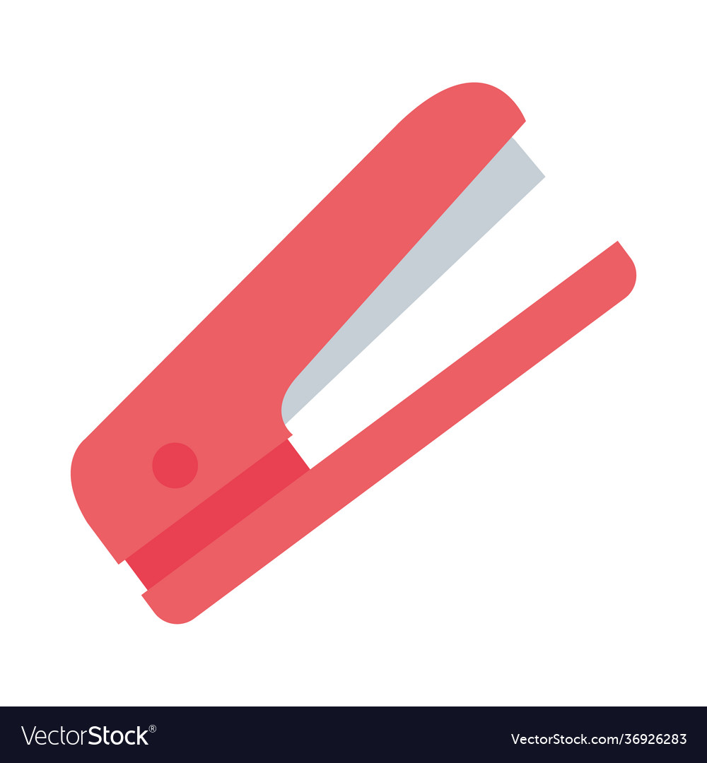 Red stapler tool Royalty Free Vector Image - VectorStock