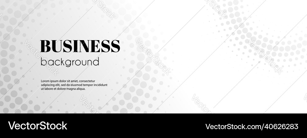 White abstract long business banner Royalty Free Vector