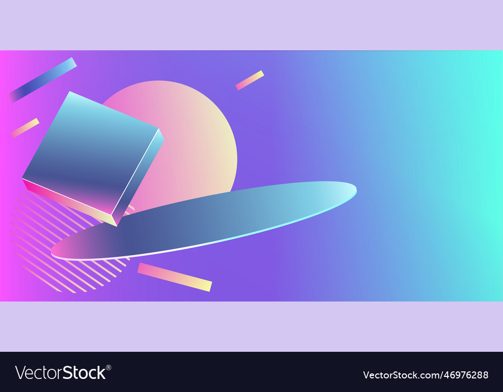 Futuristic abstract gradient bright background Vector Image