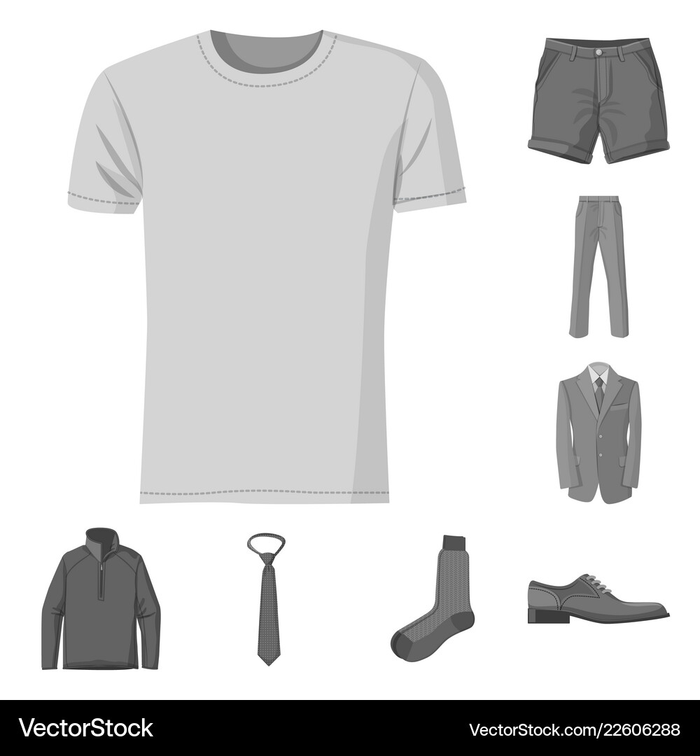 Man and clothing symbol Royalty Free Vector Image