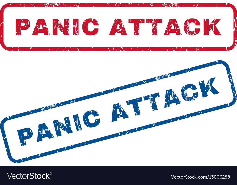 Panic Attack Rubber Stamps Royalty Free Vector Image
