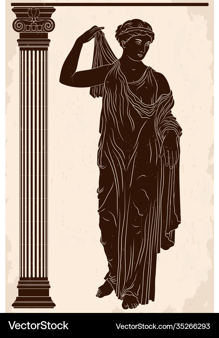 Greek women Royalty Free Vector Image - VectorStock