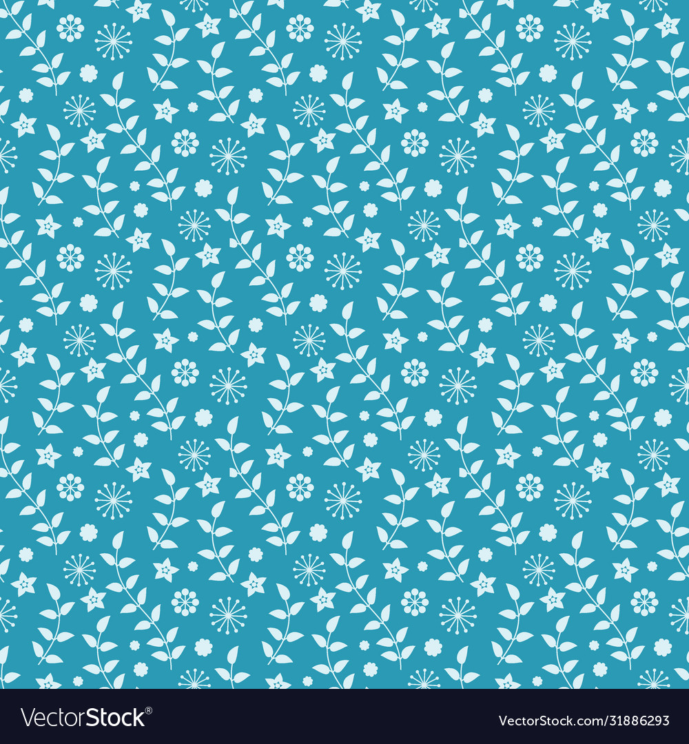 Simple floral pattern Royalty Free Vector Image