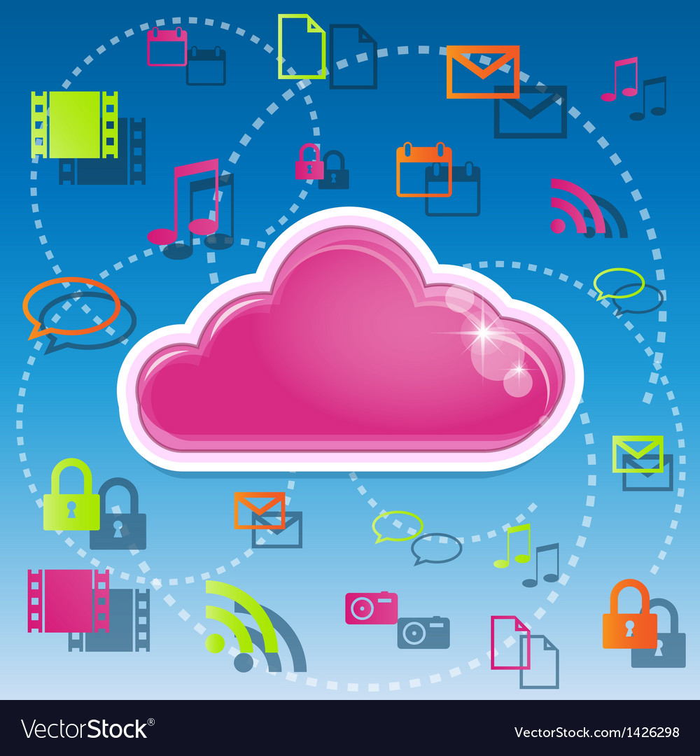 Cloud computing Royalty Free Vector Image - VectorStock
