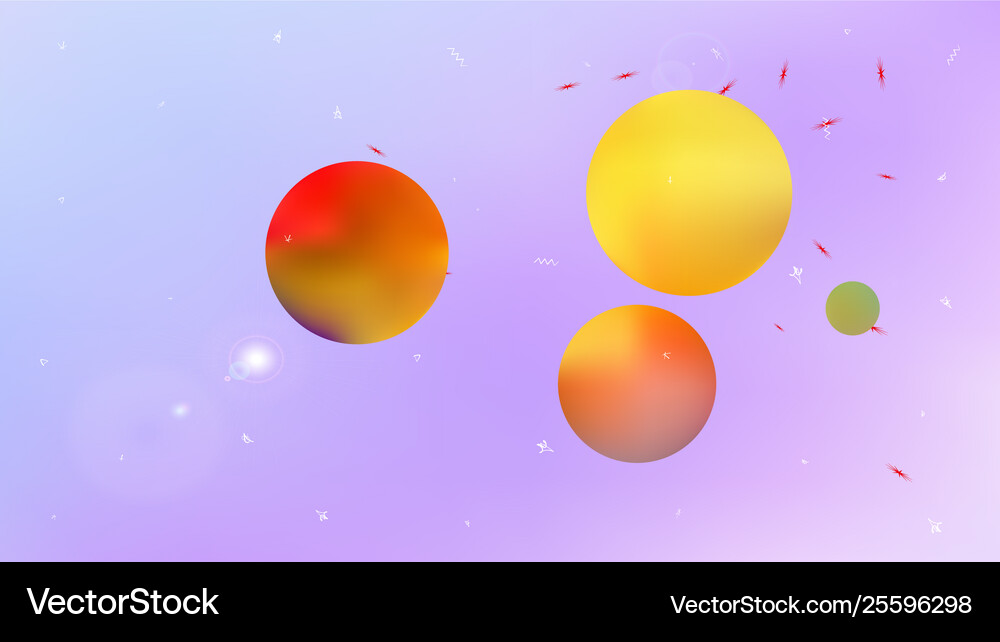 Colorful abstract space background picture blur Vector Image