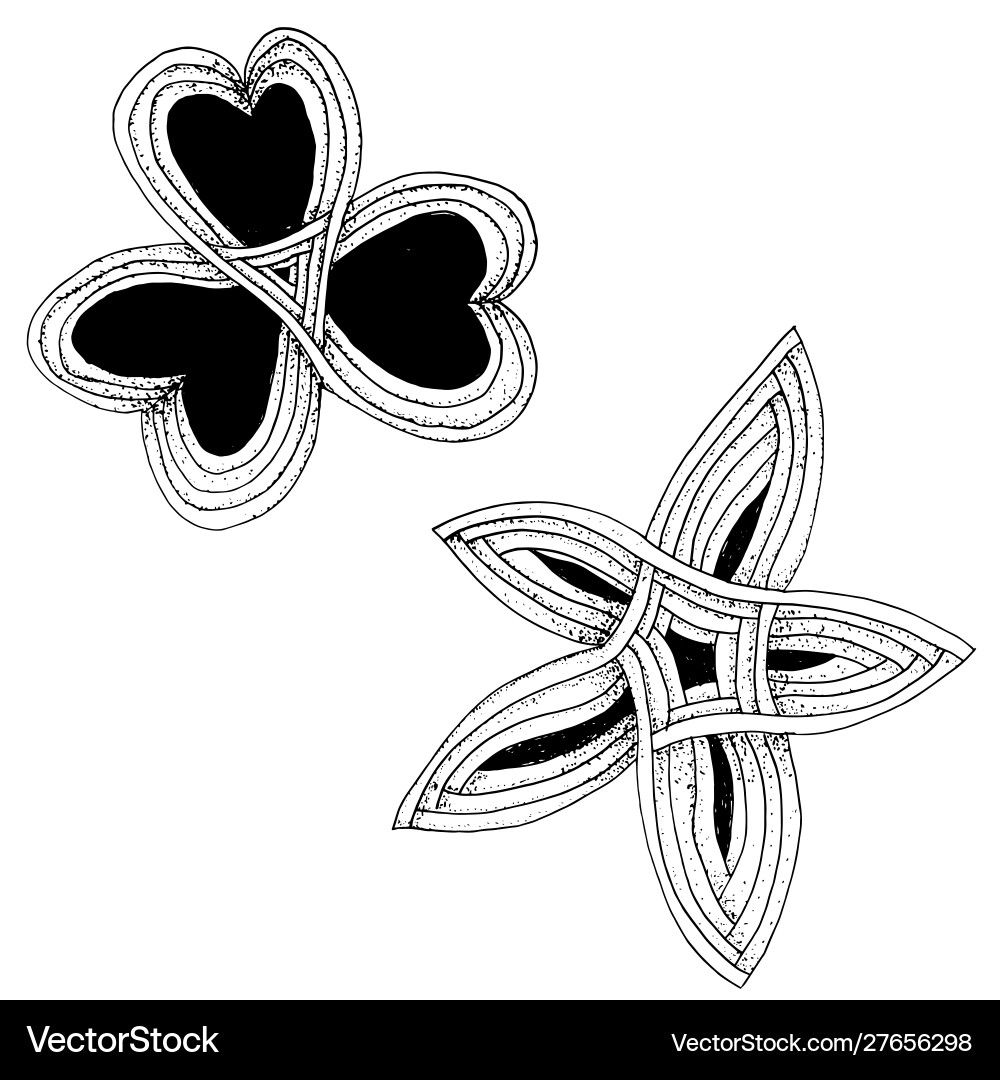 Hand drawn art mandala made trace from sketch Vector Image