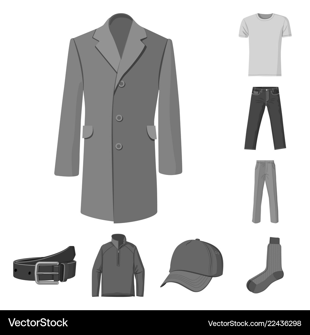 Man and clothing icon Royalty Free Vector Image