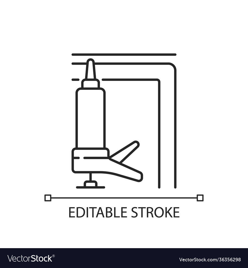 Window insulation linear icon Royalty Free Vector Image