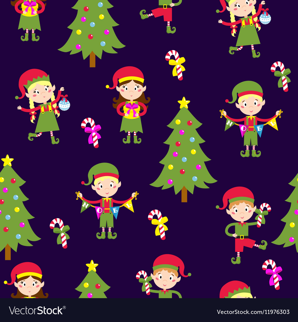 Elf helpers Royalty Free Vector Image - VectorStock