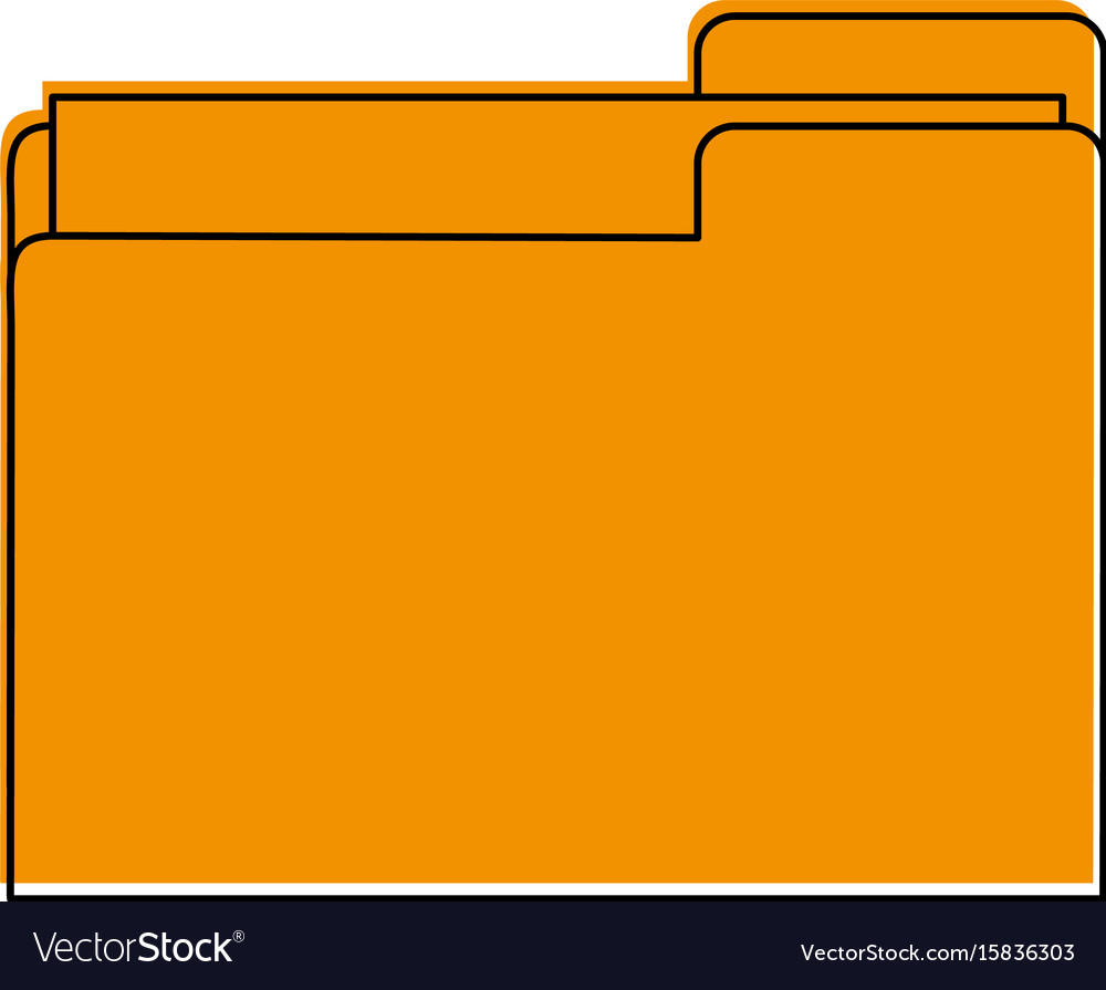 File folder icon image Royalty Free Vector Image