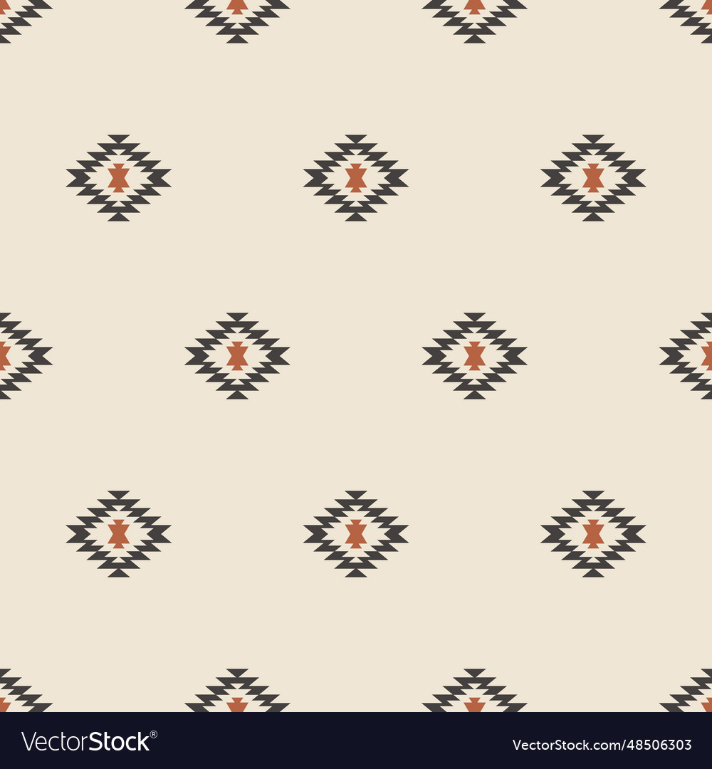 Minimal southwestern boho navajo seamless pattern Vector Image