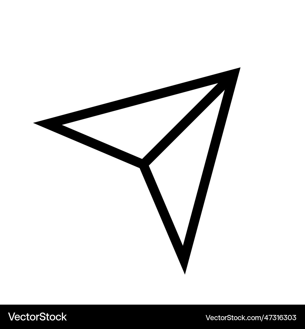 Paper airplane logo Royalty Free Vector Image - VectorStock