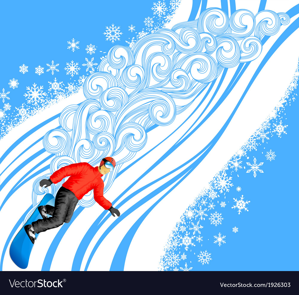 Snowboarding Royalty Free Vector Image - VectorStock