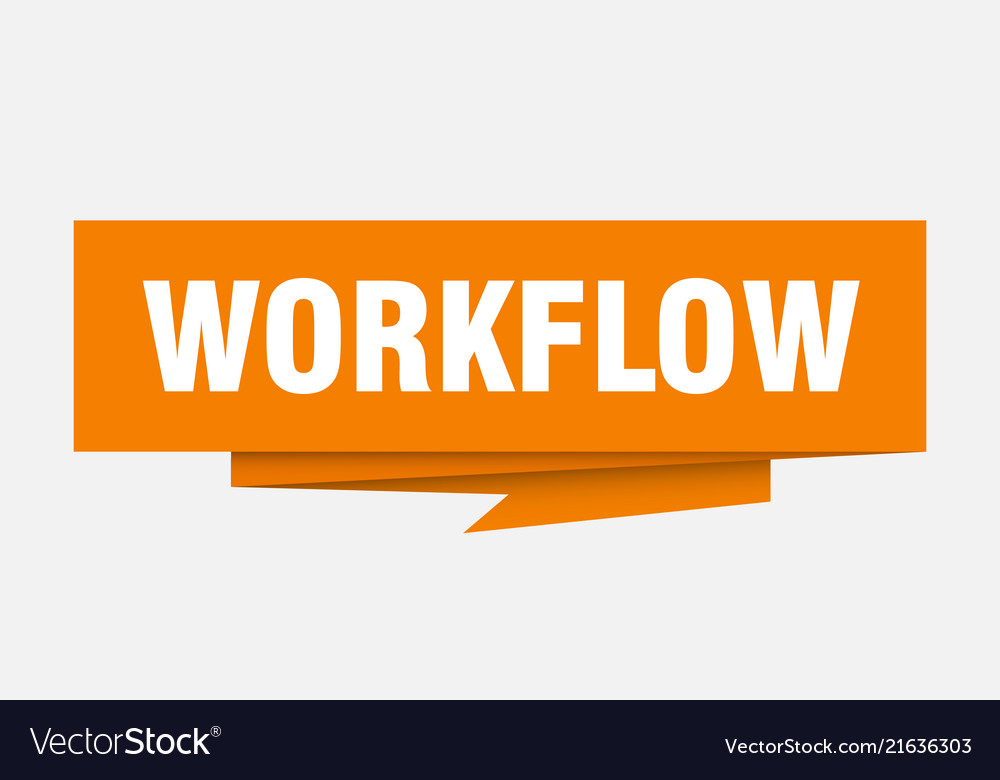 Workflow Royalty Free Vector Image - VectorStock