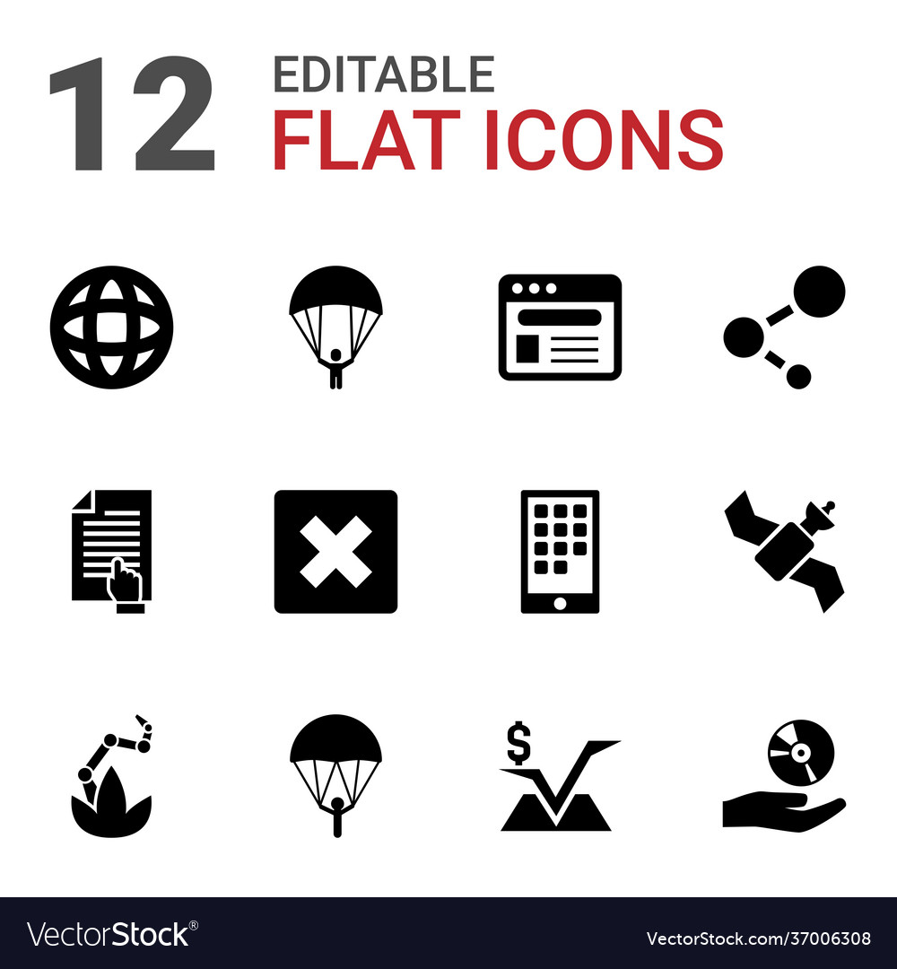 Application icons Royalty Free Vector Image - VectorStock