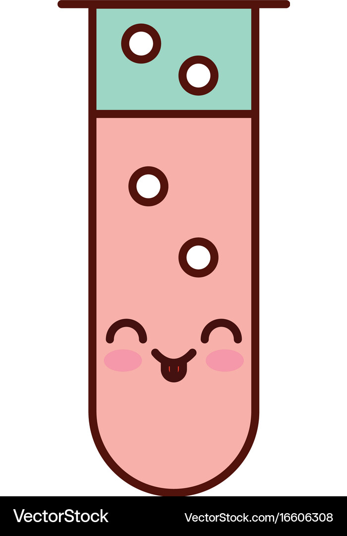 Cute Laboratory Test Tube Character Royalty Free Vector