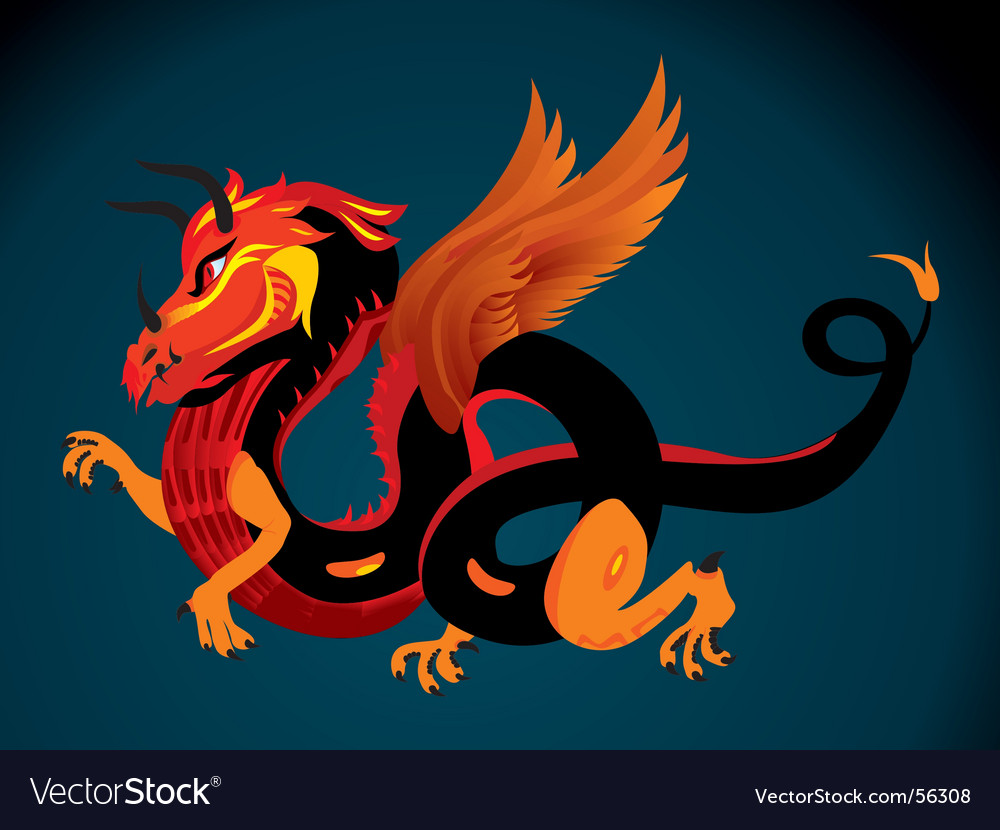 Dragon Royalty Free Vector Image - VectorStock