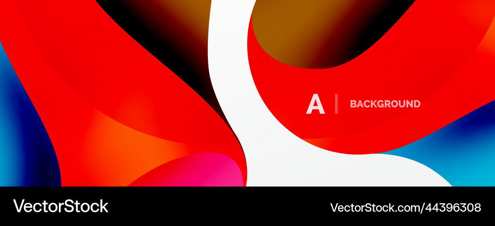 Flowing geometric shapes minimalist abstract Vector Image