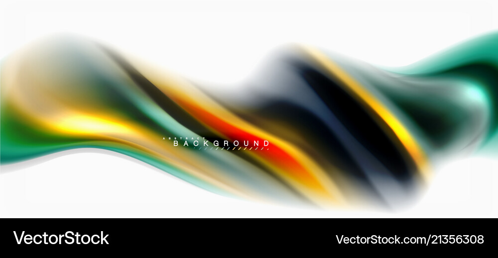 Fluid liquid mixing colors concept on light grey Vector Image