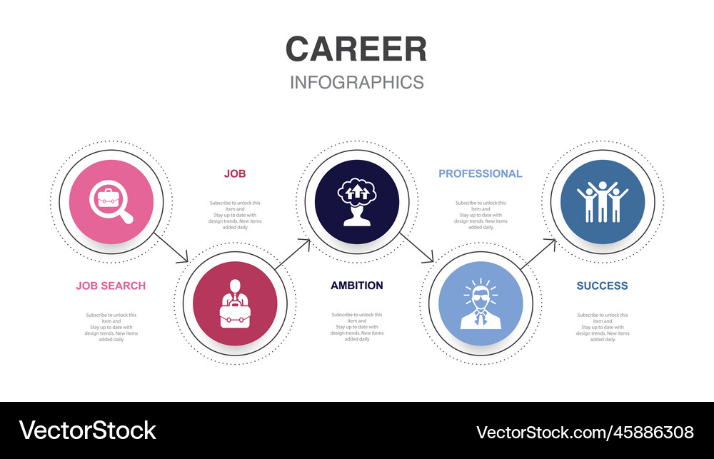 Job search ambition professional success Vector Image