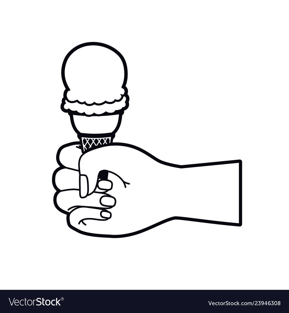 Pop art ice cream icon Royalty Free Vector Image