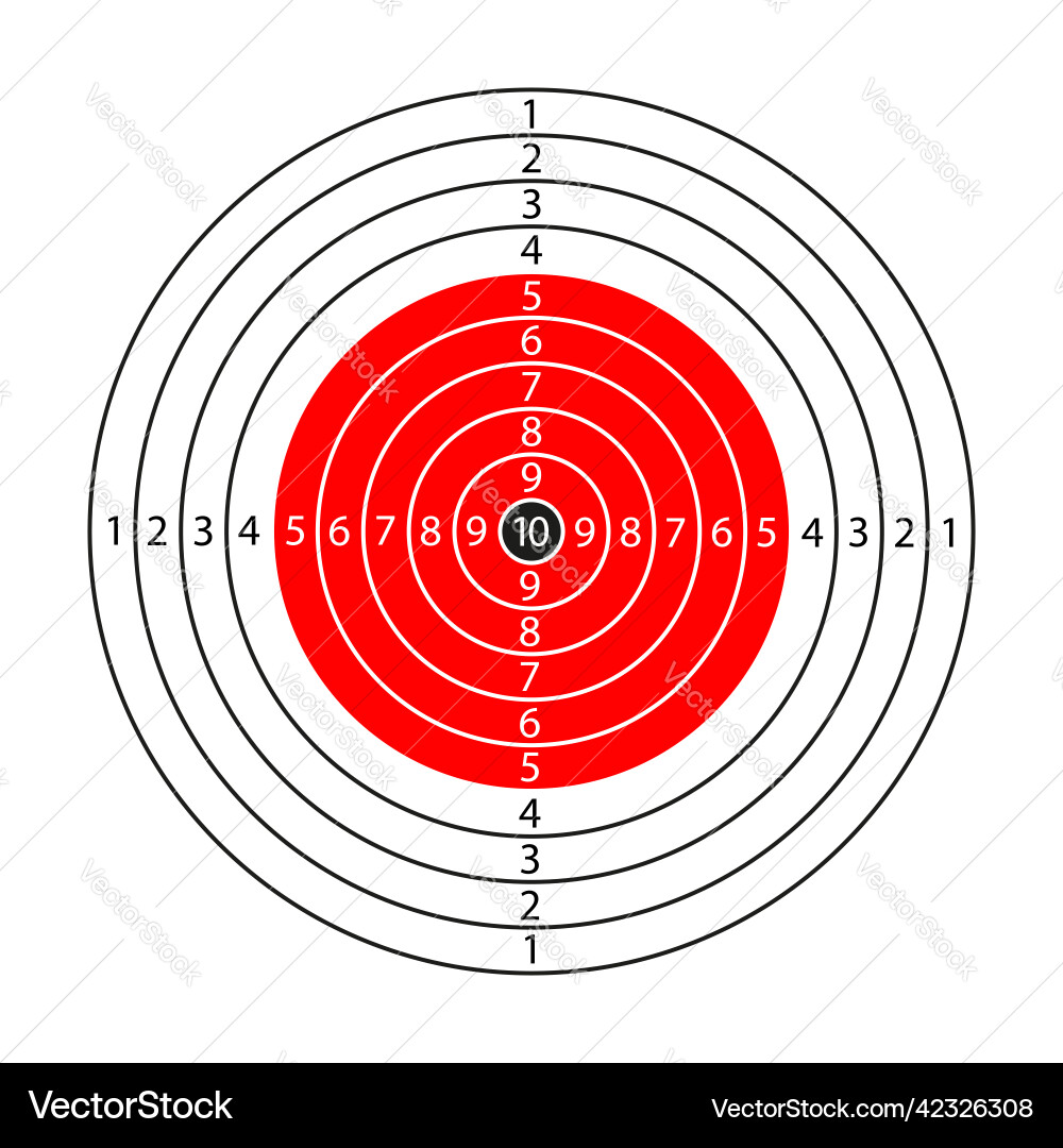 Sniper target crosshair target sight icon Vector Image