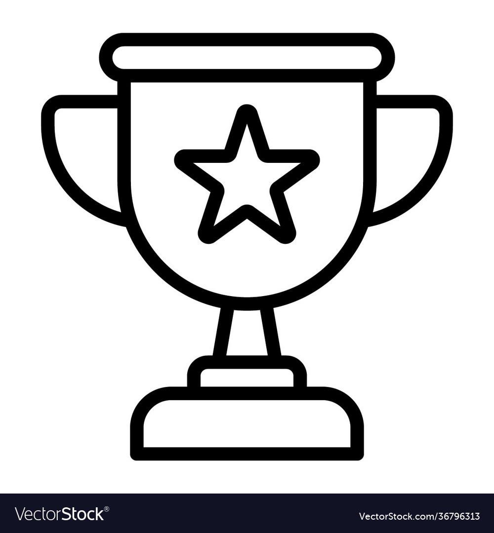 Achievement trophy Royalty Free Vector Image - VectorStock