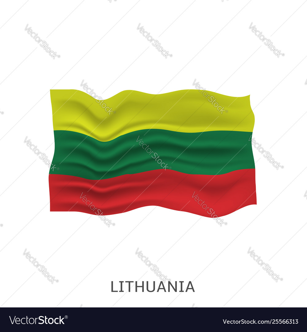 Flag lithuania Royalty Free Vector Image - VectorStock