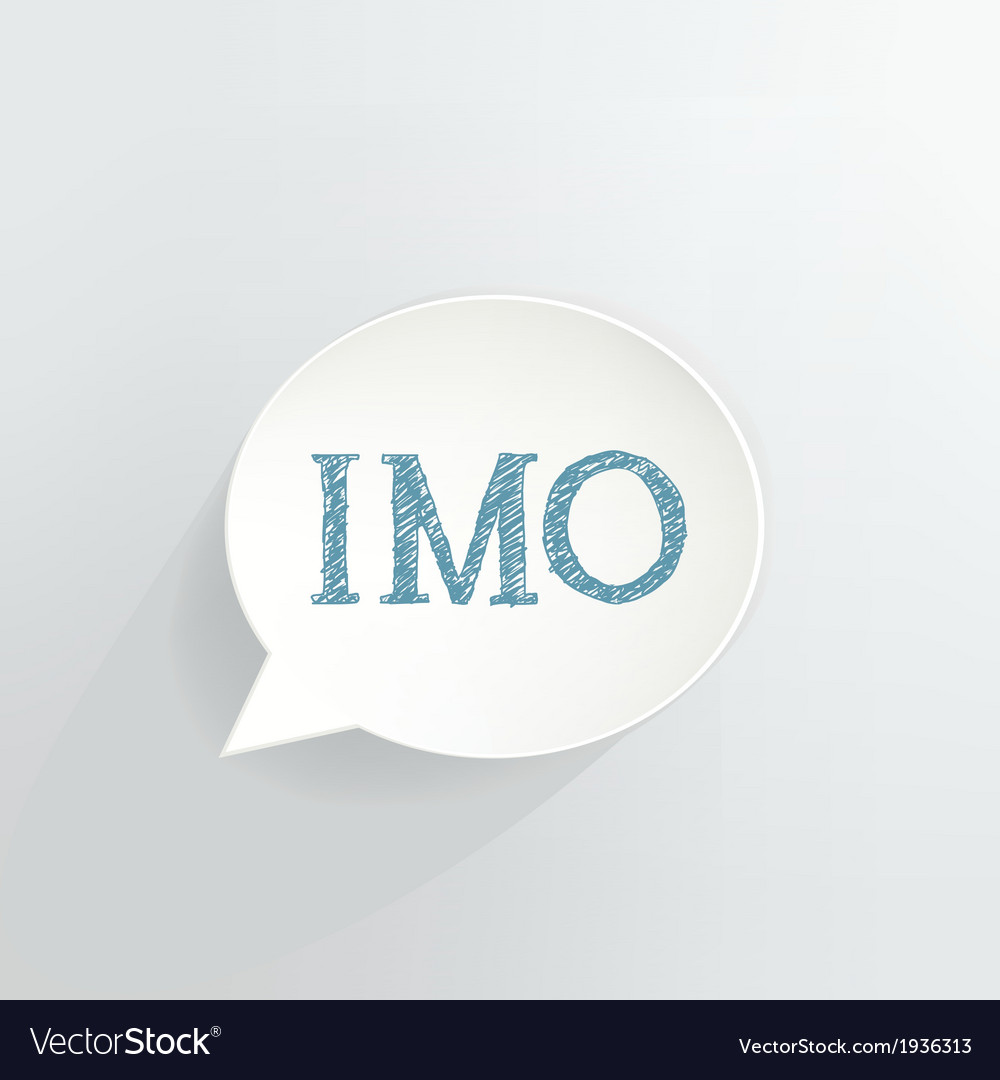 IMO Royalty Free Vector Image - VectorStock