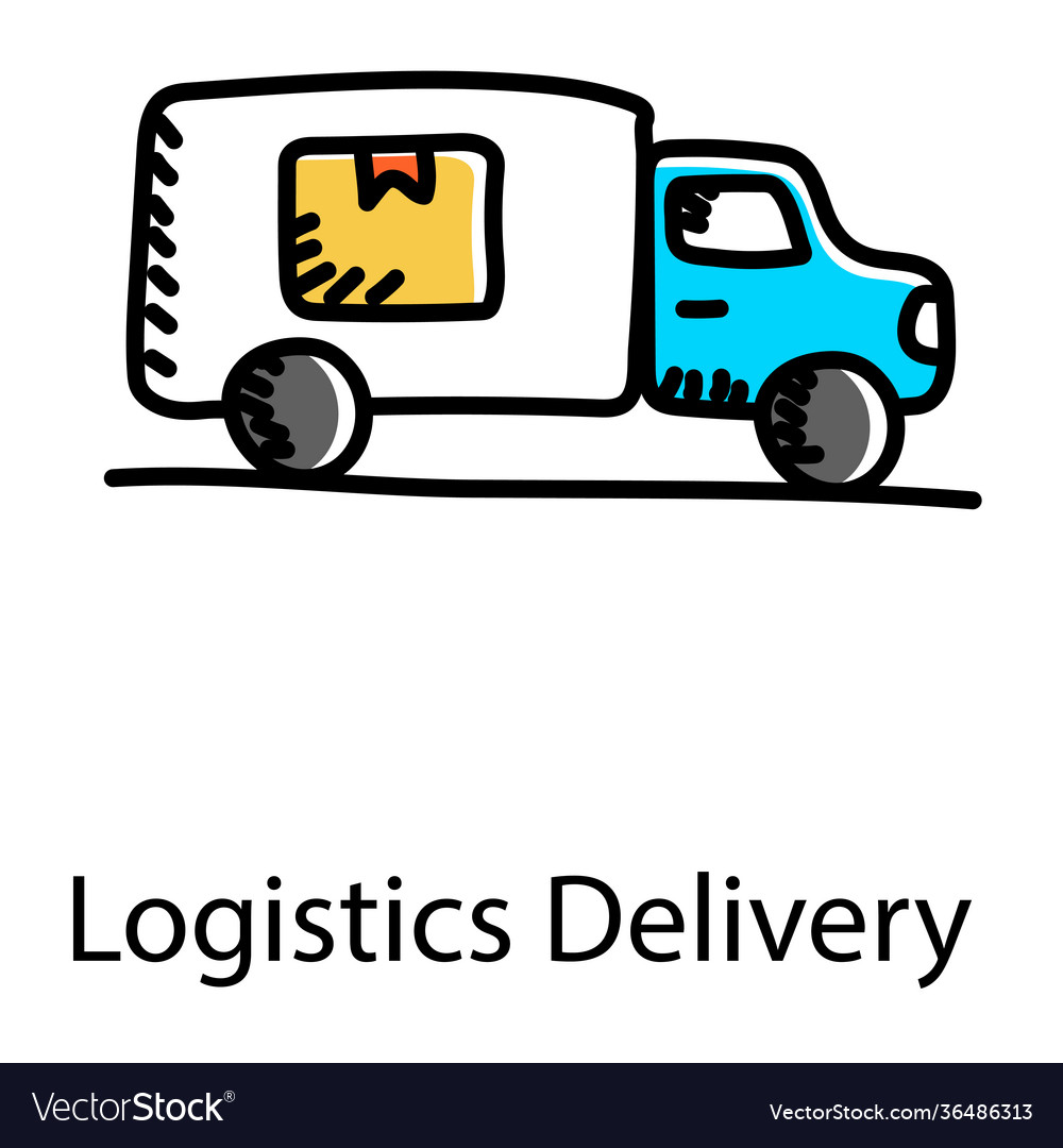Logistics delivery Royalty Free Vector Image - VectorStock