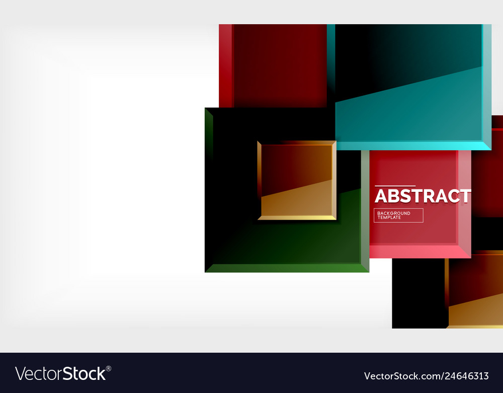 Square geometric background Royalty Free Vector Image