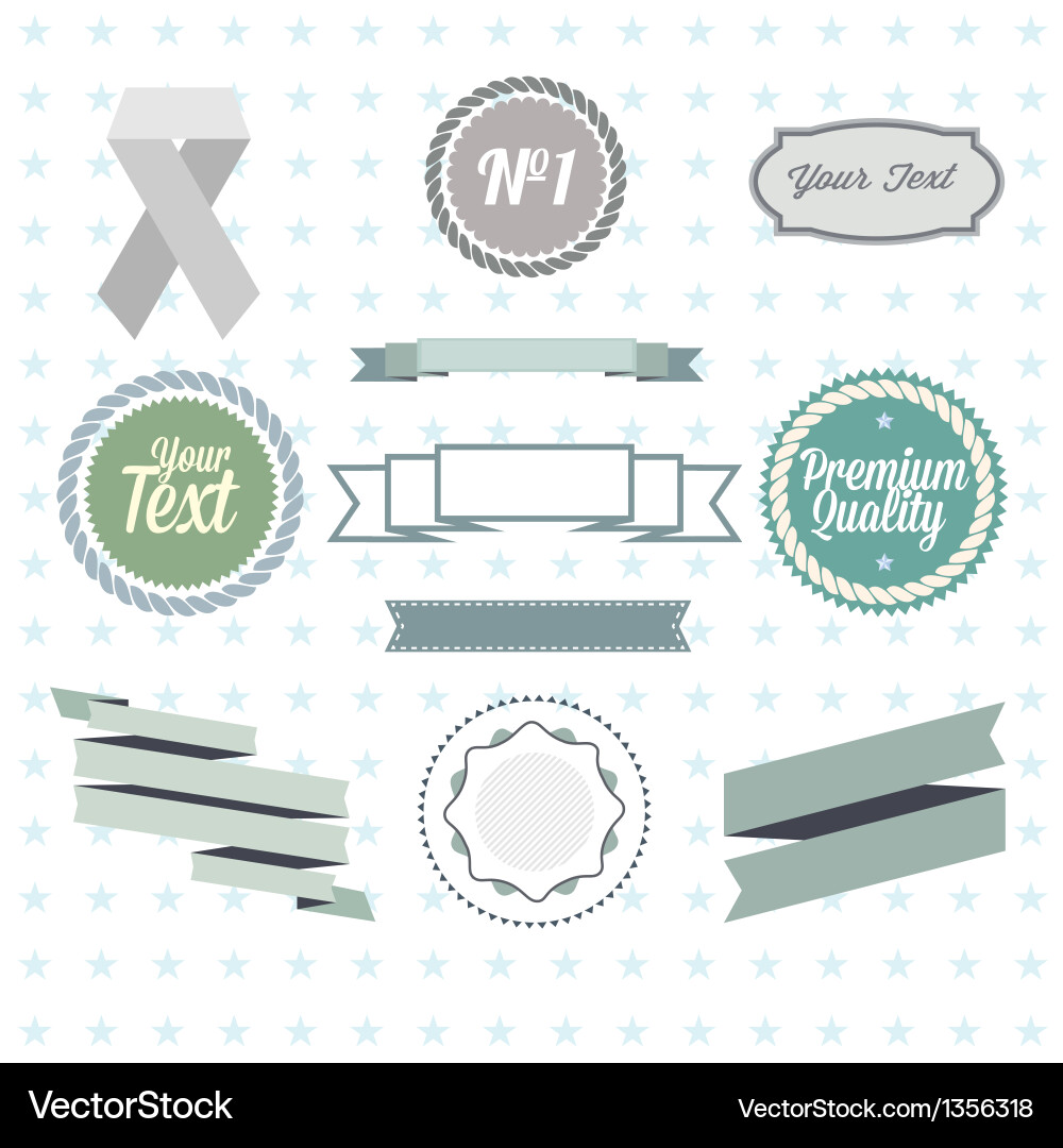 Collection of labels Royalty Free Vector Image
