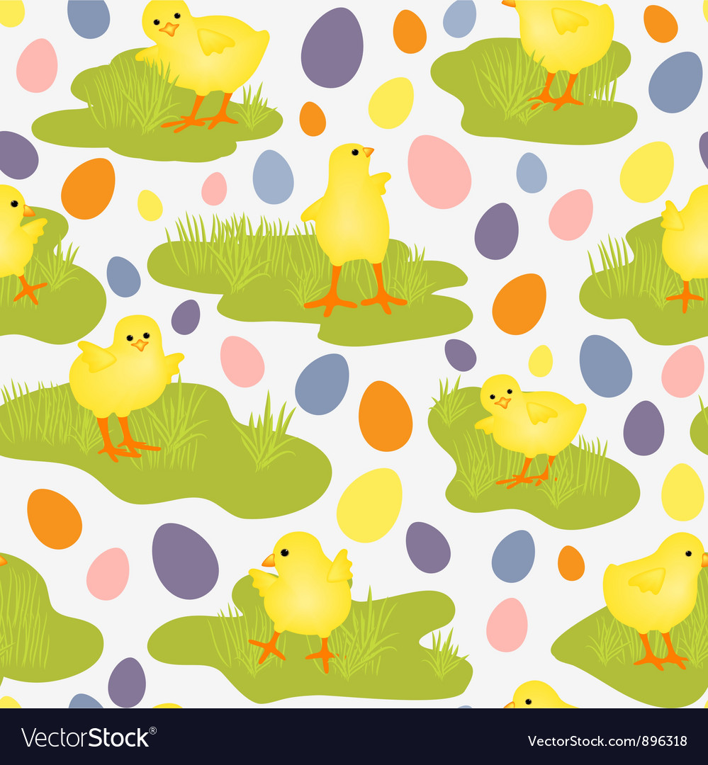 Cute easter pattern Royalty Free Vector Image - VectorStock