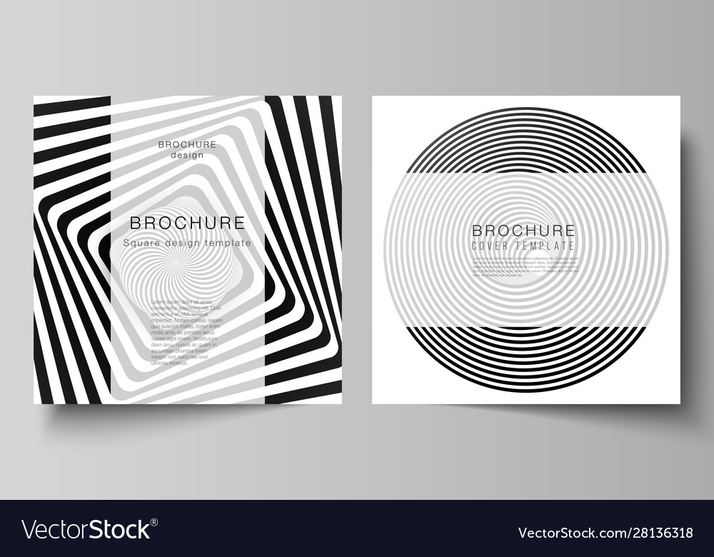 Minimal layout two square format Royalty Free Vector Image