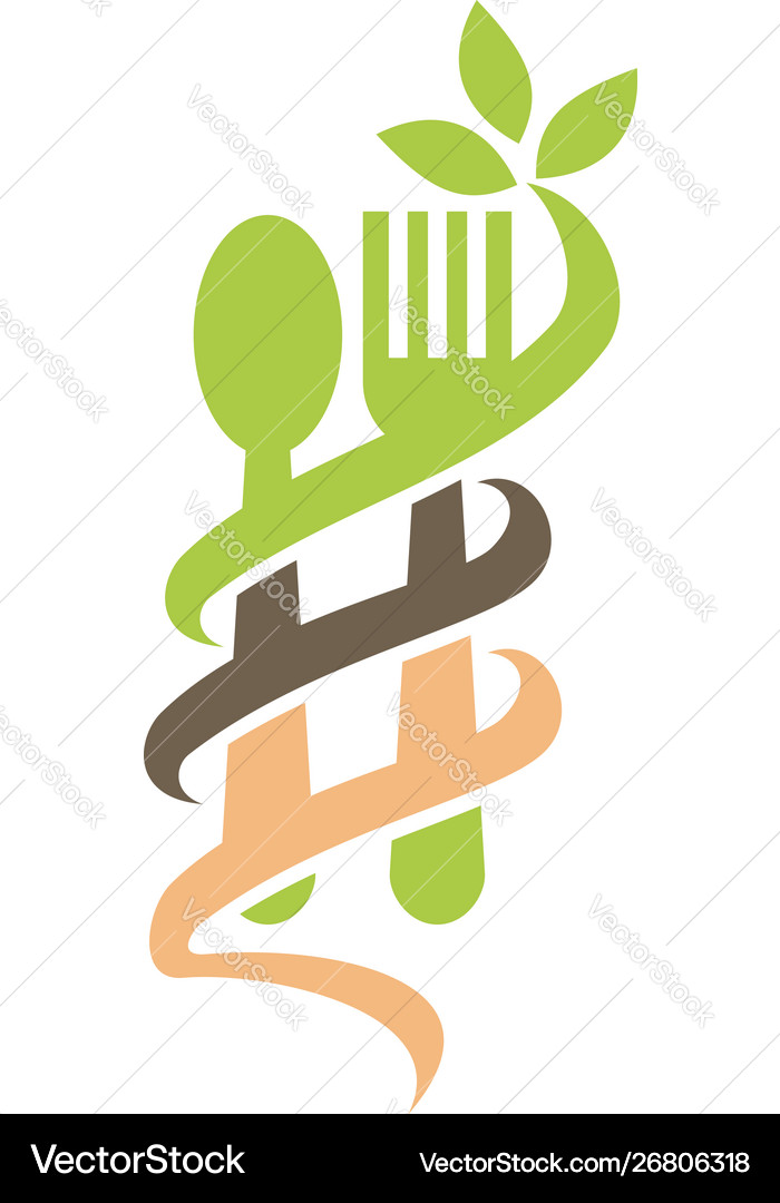 Restaurant service abstract logo template symbol Vector Image