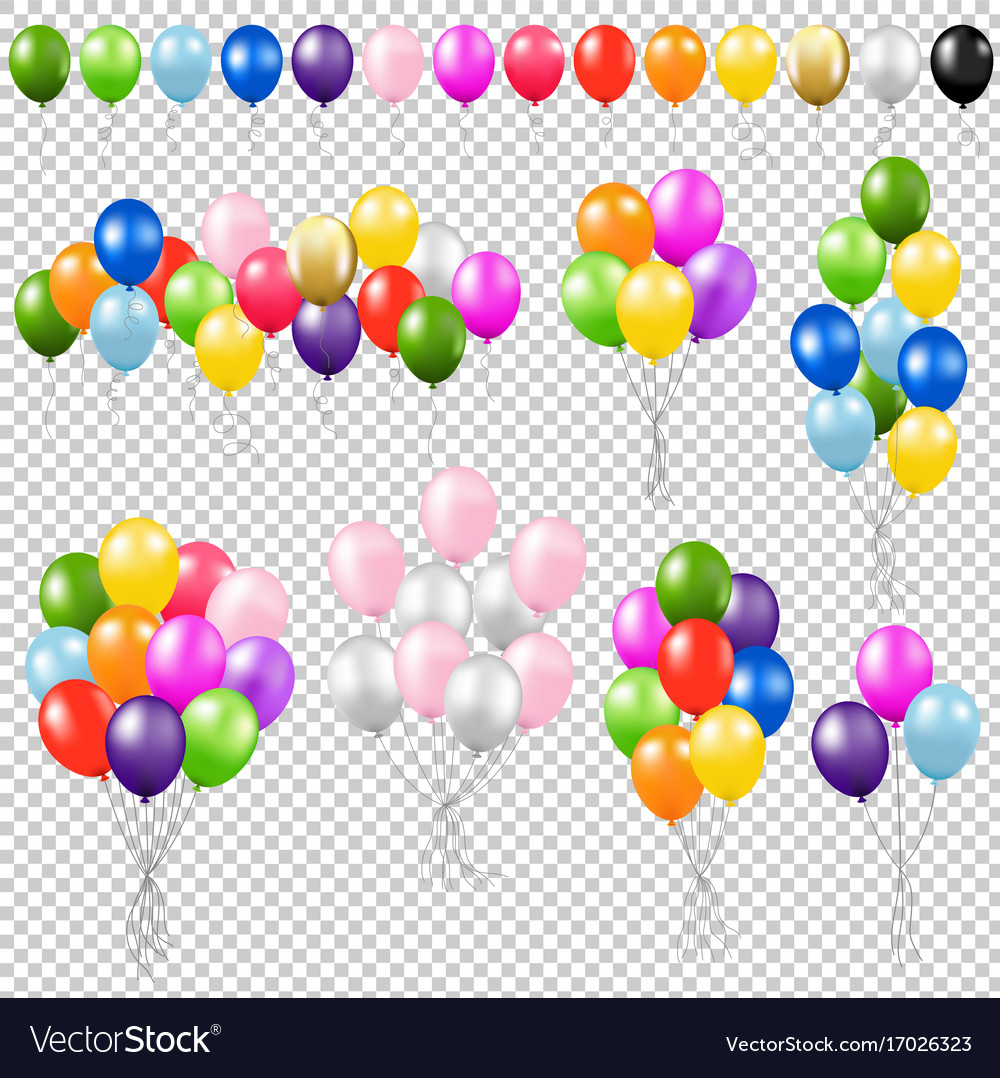 Balloon set Royalty Free Vector Image - VectorStock