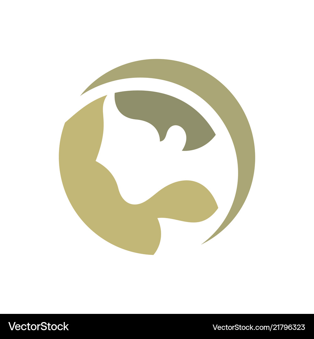 Beauty salon abstract sign Royalty Free Vector Image