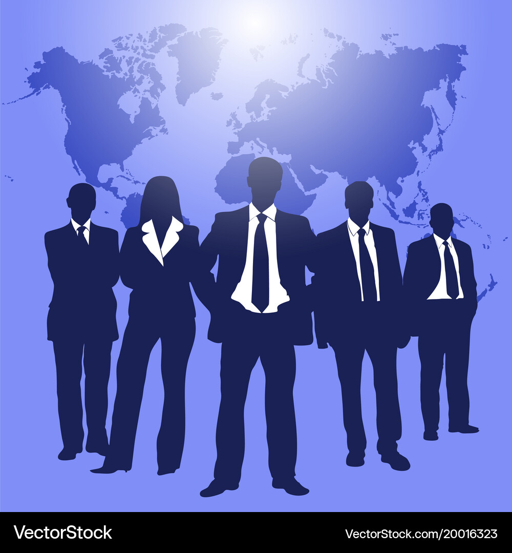 Color business people Royalty Free Vector Image