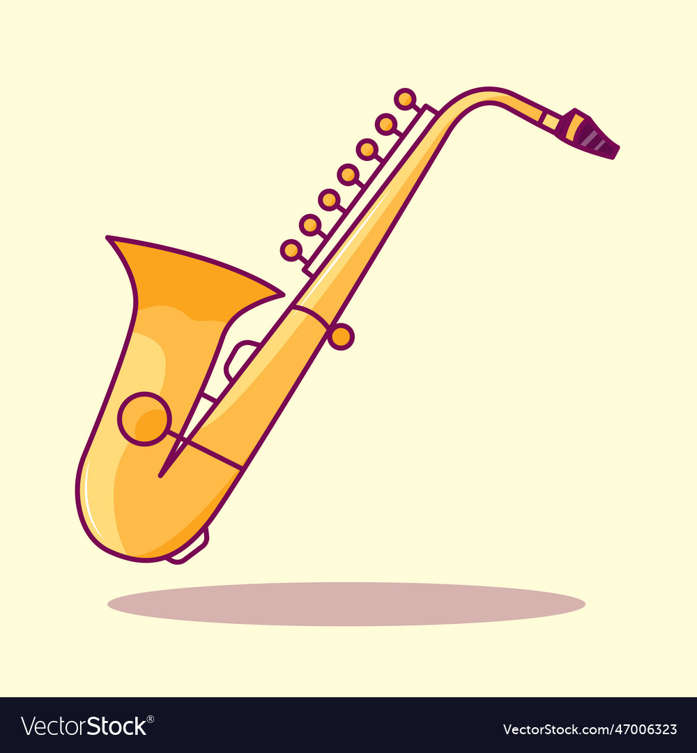 Saxophone Royalty Free Vector Image - VectorStock