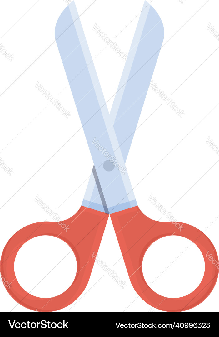 School scissors icon cartoon paper office Vector Image