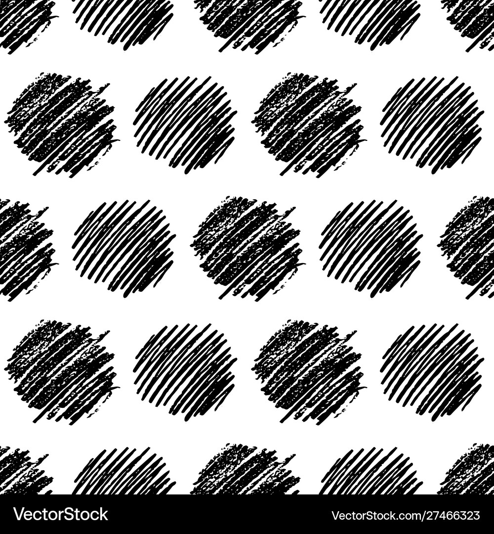 Seamless pattern hand drawn with scribble smear Vector Image