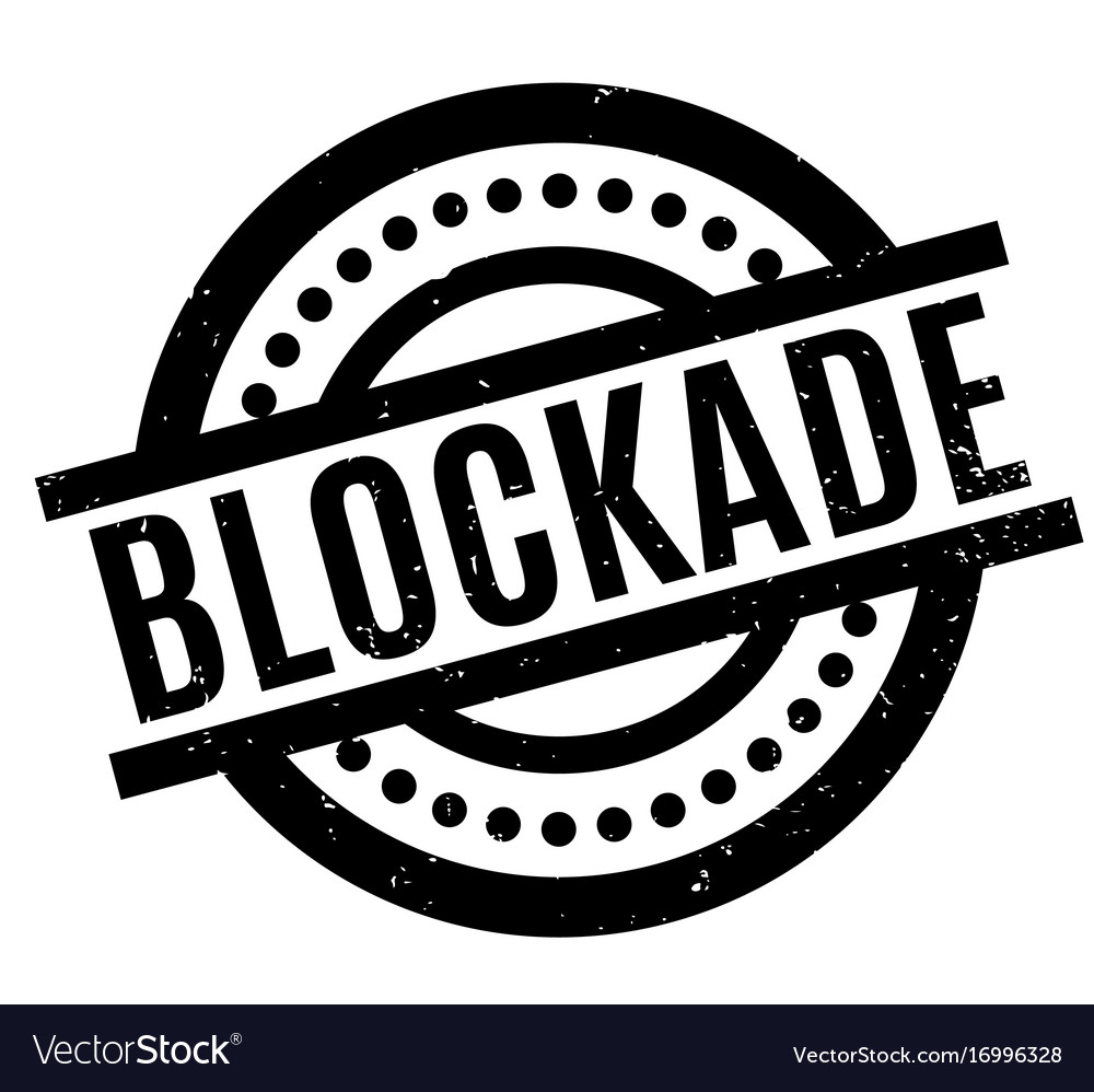 Blockade rubber stamp Royalty Free Vector Image