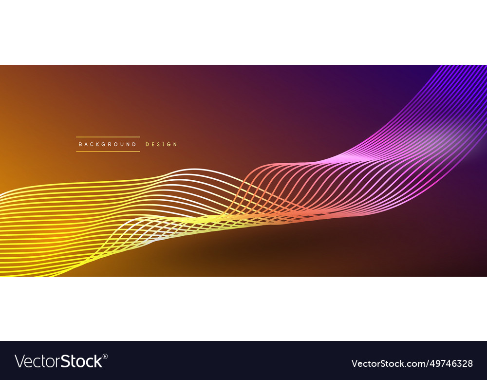 Dynamic wave geometric design Royalty Free Vector Image